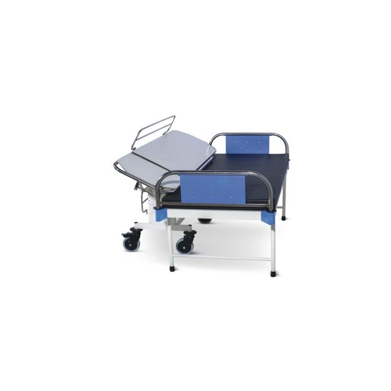 Patient Shifting Trolley – One End Folding, Tiltable Top and SS Roller ...